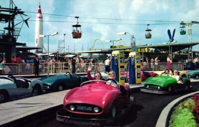 Disneyland World Freeway of the Future Vintage Postcard REPRODUCTION ...