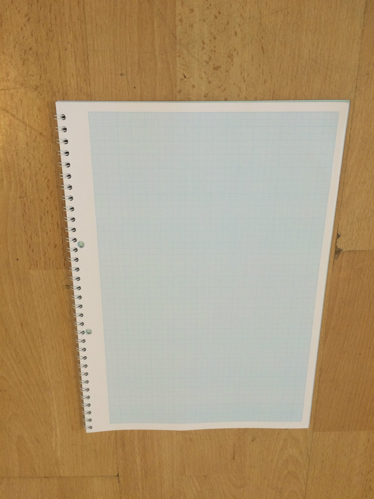 A4 GRAPH PAPER NOTEBOOK WIREBOUND 80 PAGES 1MM 5MM 10MM SQUARED DOUBLE ...