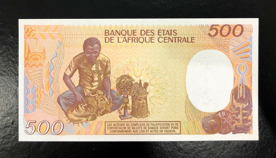 CONGO-500 FRANCS-1991-SERIAL NUMBER 489774-PICK 8d , UNC . | eBay