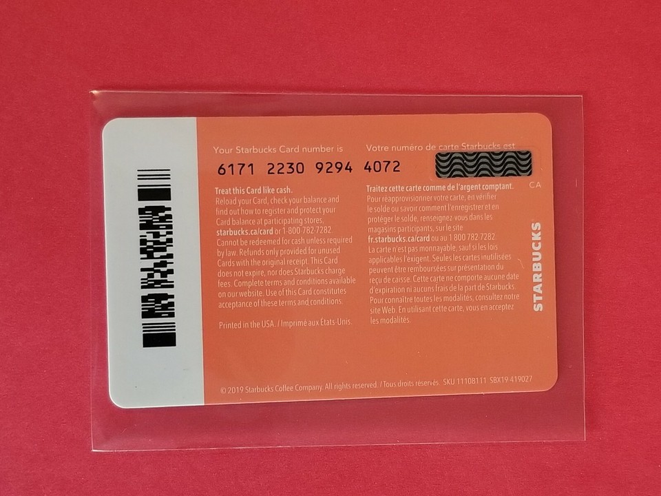 2019 Starbucks 'Birthday Vibes' Reloadable Gift Card Reloadable Empty ...