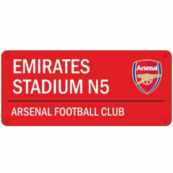Official Arsenal Emirates Stadium N5 Football Club Colour Street Sign ...