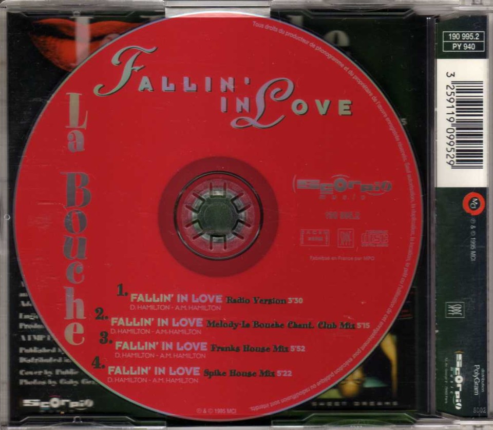 La Bouche - Fallin' In Love - CDM - 1995 - Eurohouse 4TR Scorpio Music ...