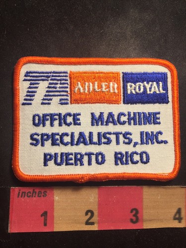 Vtg Puerto Rico TA ADLER ROYAL OFFICE MACHINE SPECIALISTS INC. Patch ...