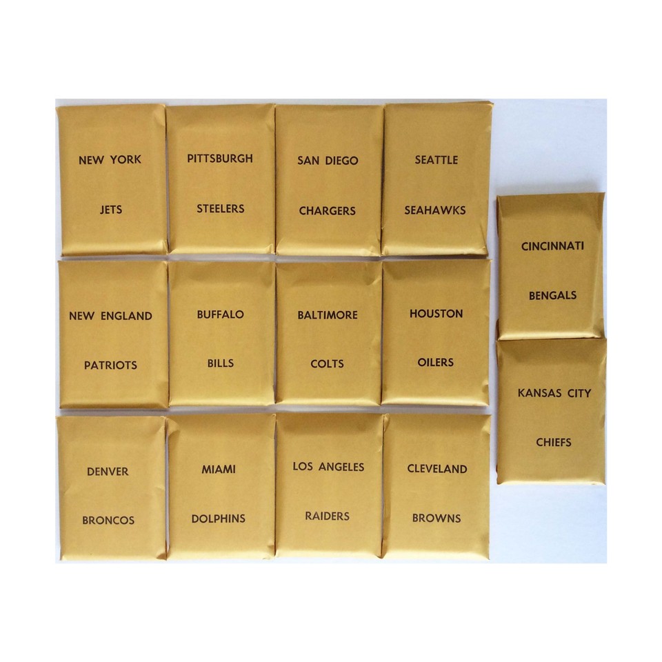 APBA APBA Football Card Sets Football (Complete Season Cards 1982) (1st ...