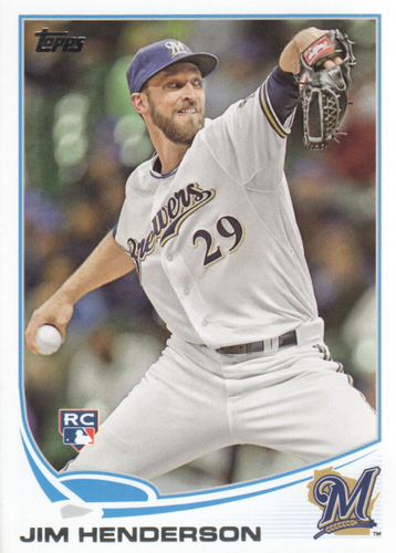 2013 Topps Update Baseball #US-161 Jim Henderson RC | eBay