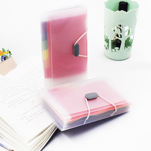 13 Pockets Index Card Organizer Expanding File Folder Documents Holder ...