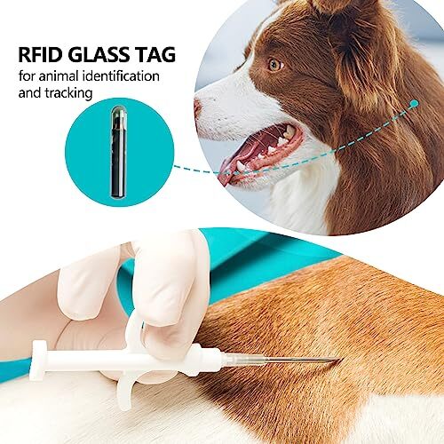 20 Pack ISO Pet ID Microchip Tags Universal Standard 134.2Khz FDX-B ...