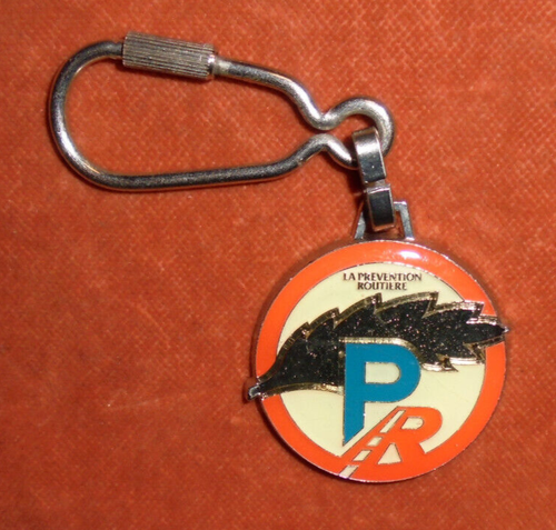 Porte-clés Keychain Métal émaillé Prévention routière LA PALME | eBay