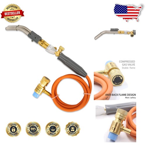 Double Flame Mapp Torch with 1.5m Hose for High-Temperature Soldering ...