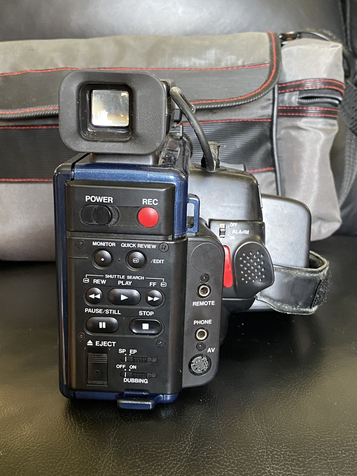 VINTAGE 1988 JVC GR-35 VHSC VIDEO MOVIE CAMERA BLUE AS-IS UNTESTED ...