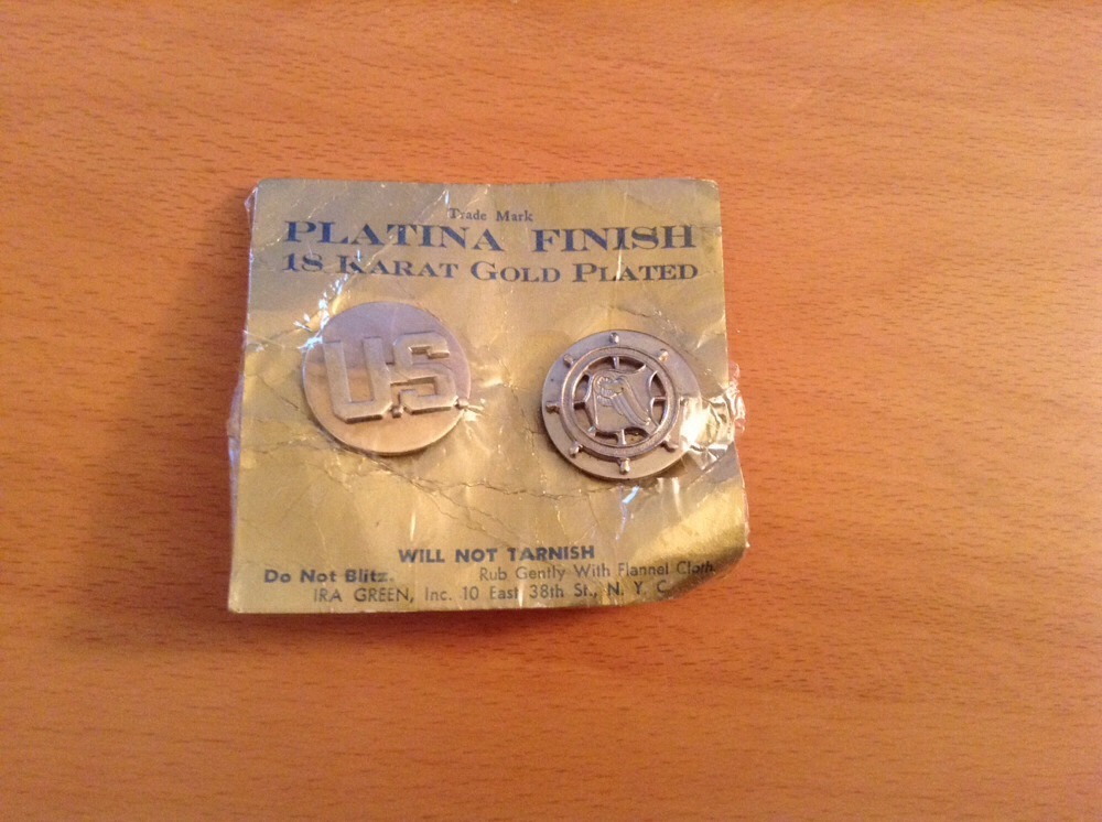 New Ira Green 18 Karat Gold Plated U.S. Lapel Pins & 1 Extra Army Pin ...