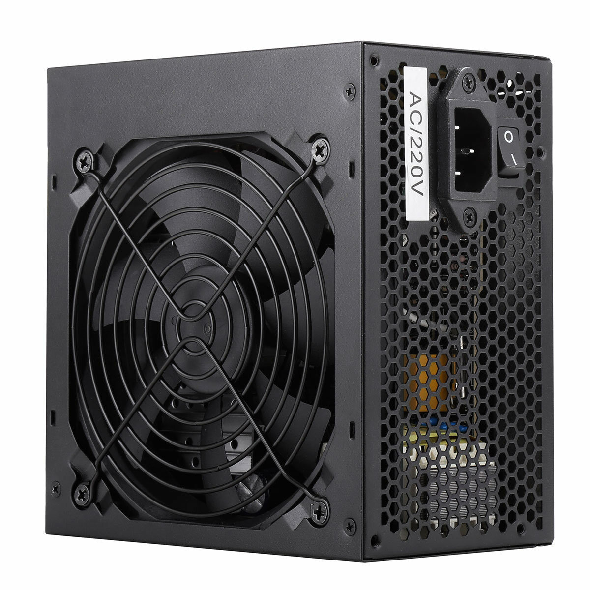 Black 500W Desktop PC Power Supply ATX Computer PSU 500 Watt SATA 12CM ...