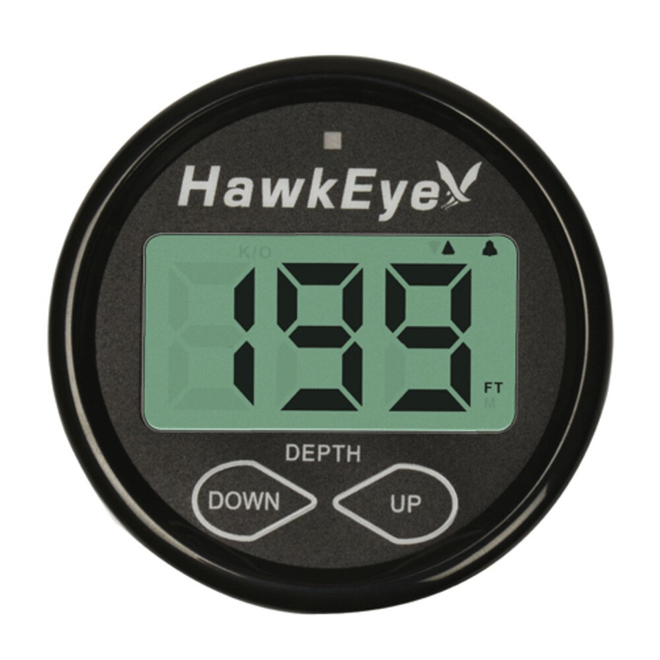 Hawkeye Dt1B-Tm In Dash Depth Finder Transom/In-Hull Mount Transducer 2 ...