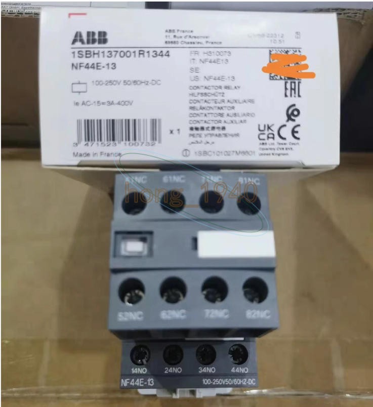 New One ABB NF44E-13 contactor relay 100-250V AC/DC 1SBH137001R1344 | eBay