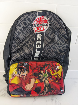 Bakugan Brawlers Black Graphic Kids Backpack School Bag Anime ...