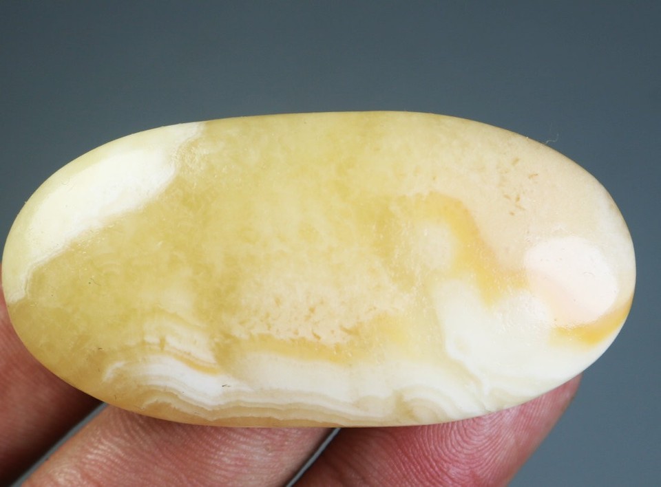 Natural Banded Calcite Stone Quartz Crystal Stone Palm Healing Mineral ...