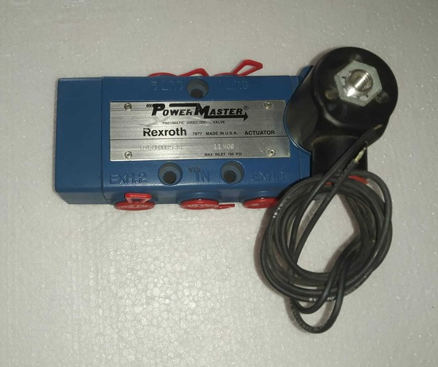 Rexroth Powermaster R431008538 3-Way Solenoid Valve 1/4" 120V P50861 ...