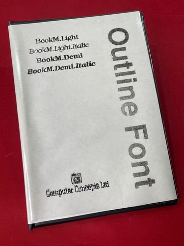 BookM/Garamond Font Disc & Manual for Acorn RISC OS Computer Concepts ...