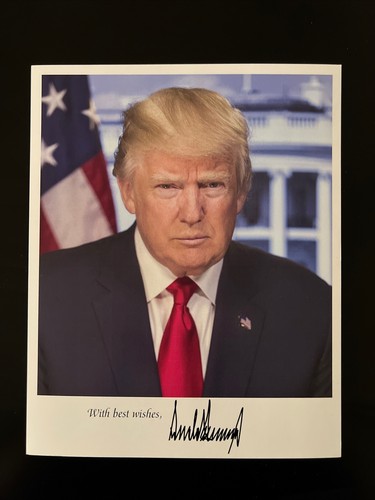 President Donald Trump White House Best Wishes Print Signed | eBay
