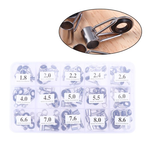 75pcs Fishing Rod Guide Heavy Duty Fishing Rod Tips Fishing Rod Eyes | eBay