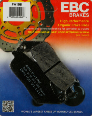 EBC FA196 Organic Brake Pads Street Dirt SXS UTV ATV Offroad | eBay