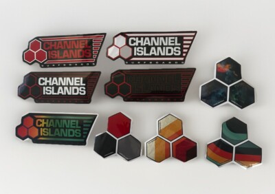 CHANNEL ISLANDS SURFBOARD STICKER SET Surf 9 STICKERS RIP CURL Mayhem ...