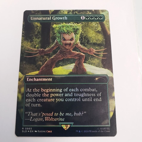 Unnatural Growth Groot Foil Marvel Secret Lair Magic the Gathering MTG ...