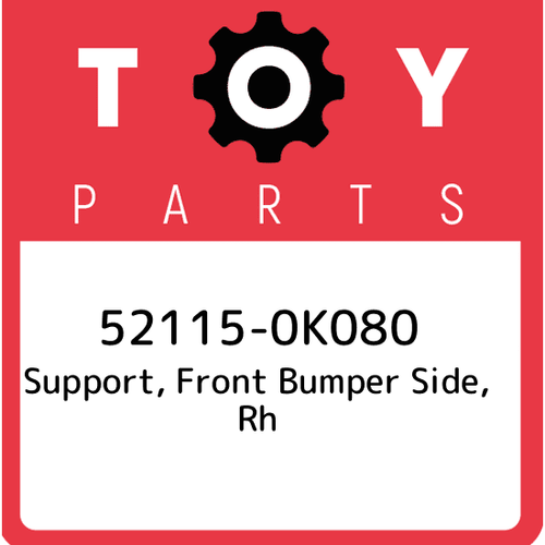 52115-0K080 Toyota Support, front bumper side, rh 521150K080, New ...