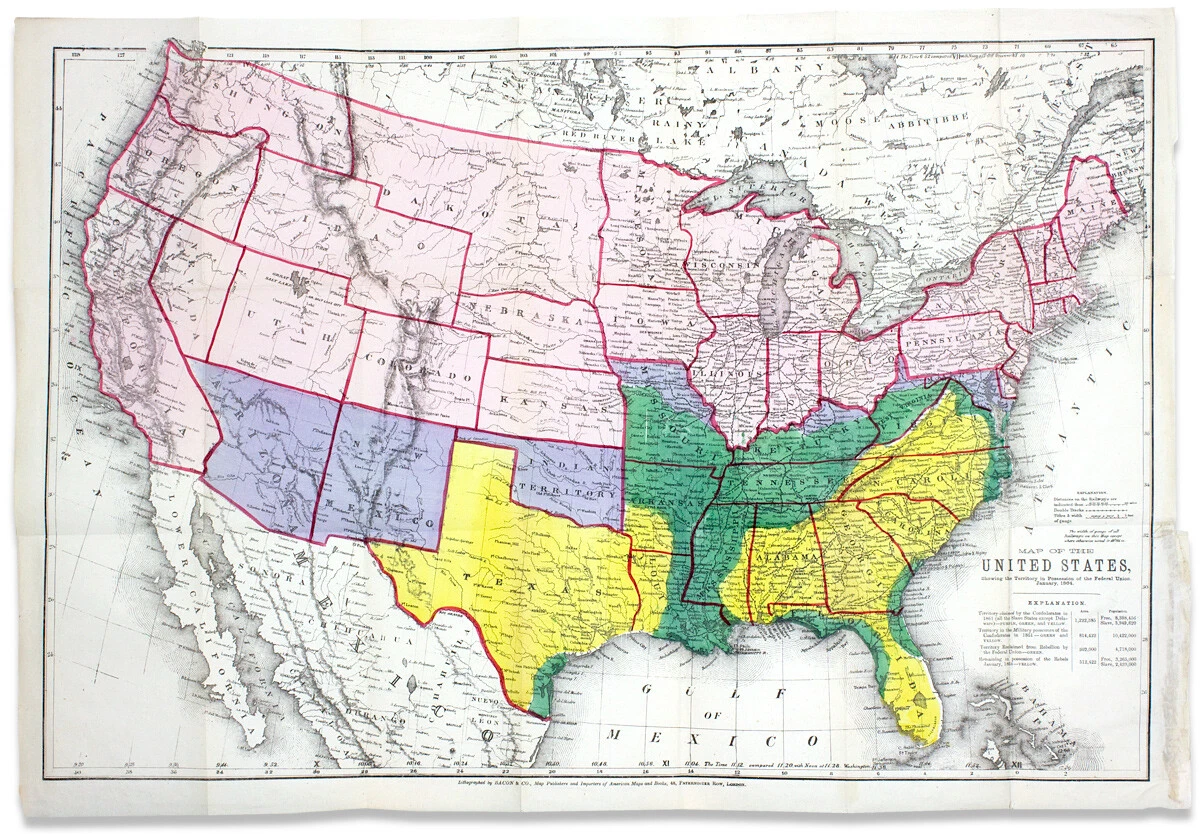 Slavery Civil War Map