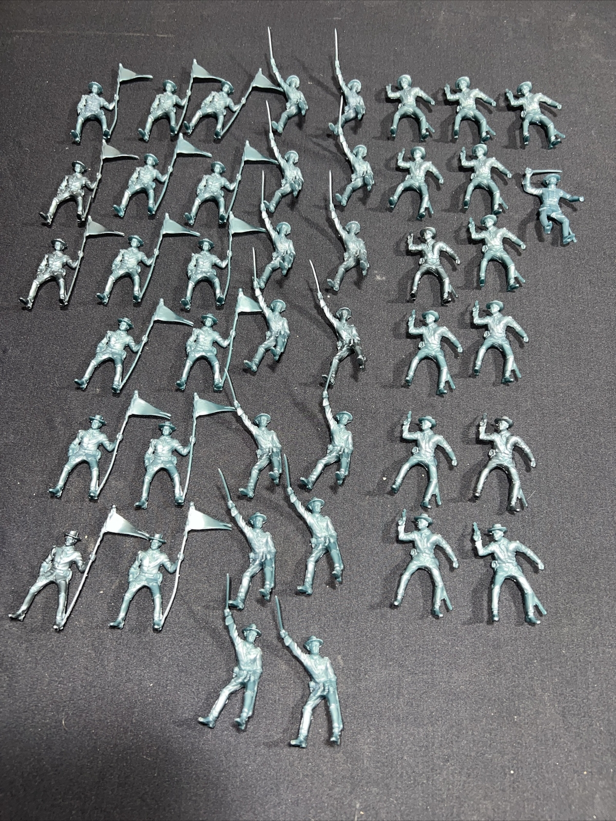 Vintage Marx 7th Cavalry in Metallic Blue Lot Of 43 | eBay