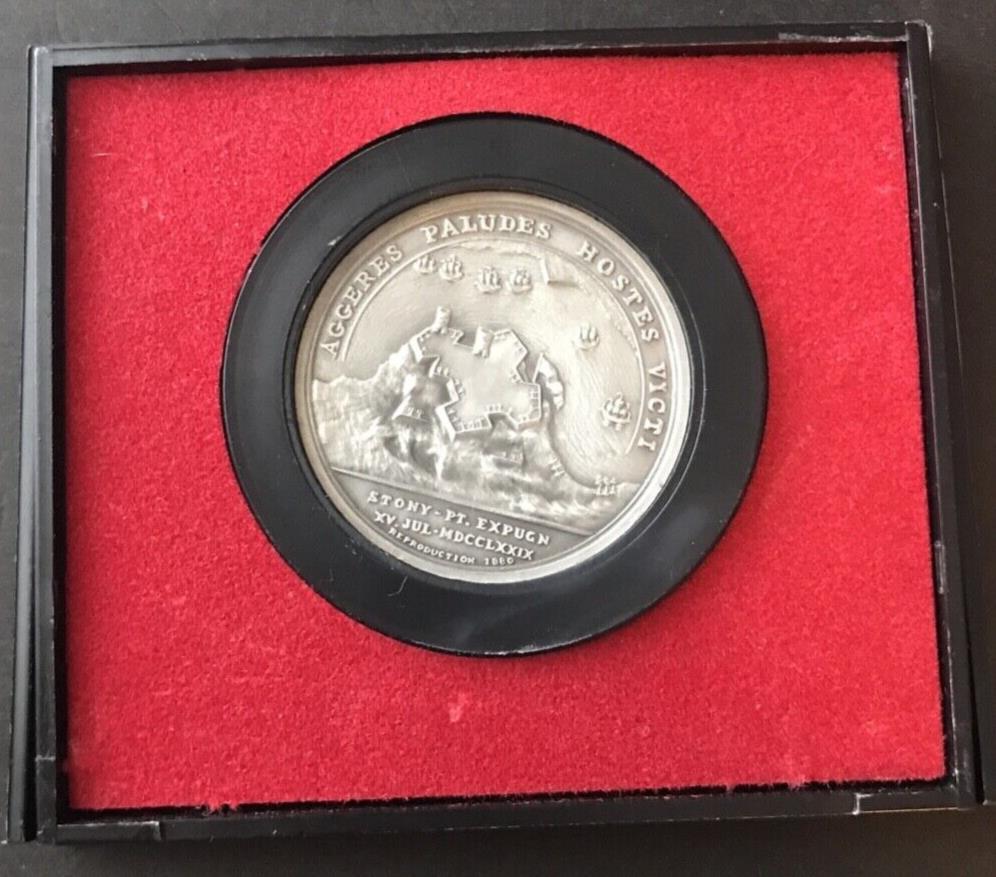AMERICA'S FIRST MEDAL - COLONEL DE FLEURY - PEWTER COIN + CASE + COA | eBay