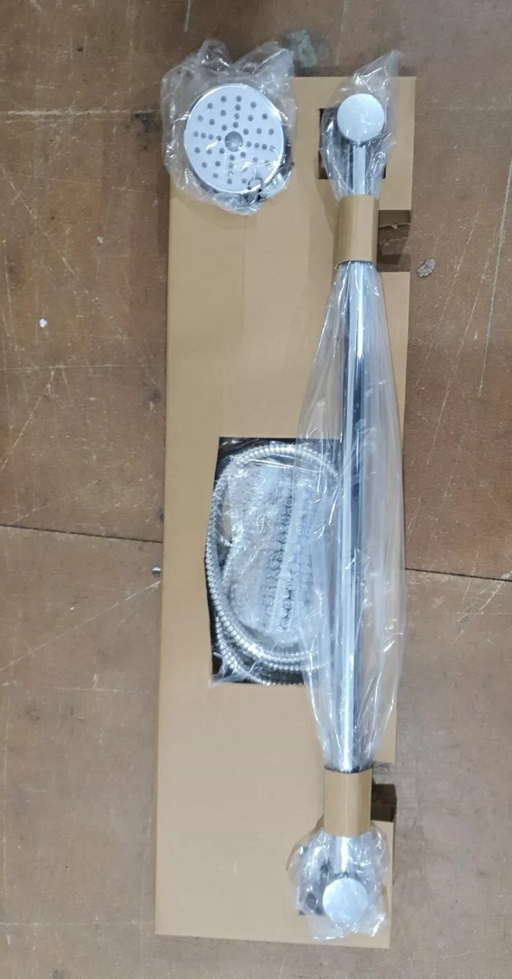 Swirl Riser Rail Kit 3 Modern Design Chrome R1 | eBay UK