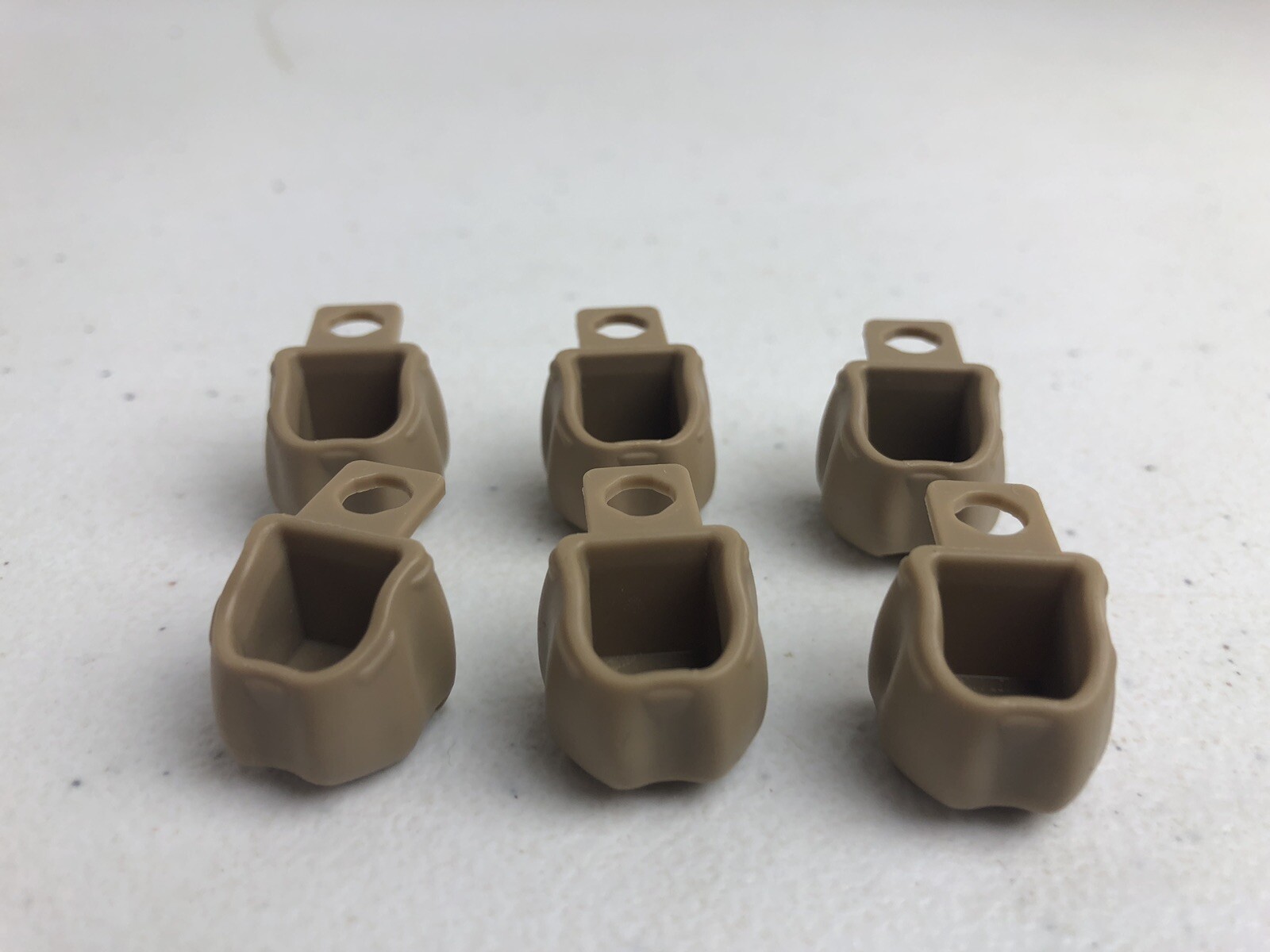 Lego Lot 6 Minifigure Basket Container Backpack Parts MOC Castle ...