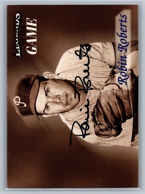 1998 Fleer #27 Robin Roberts Phillies Auto Autograph READ DESCRIPTION ...