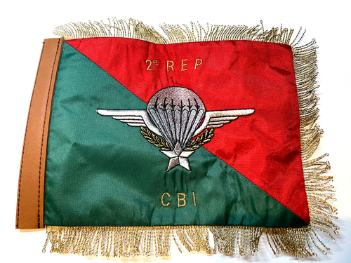 French Foreign Legion 2nd Foreign Parachute Regiment CBI Unit Flag ...