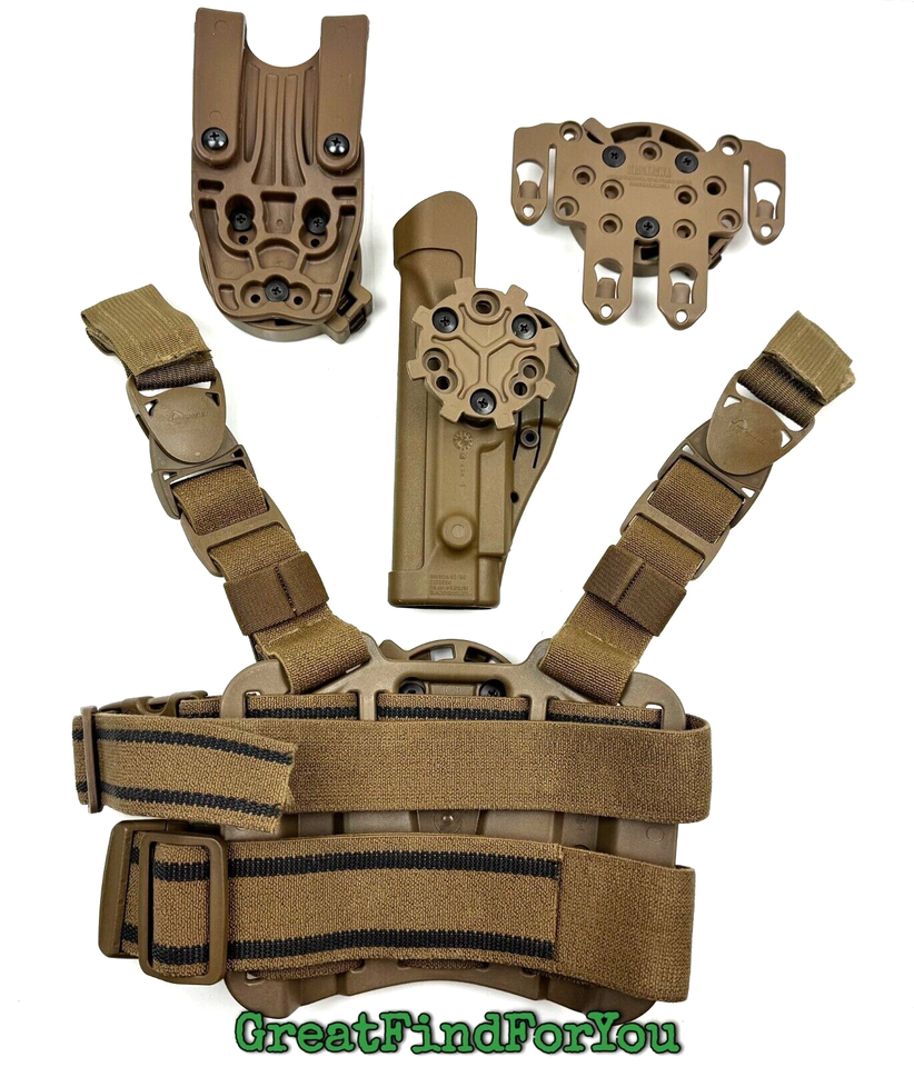 BLACKHAWK SERPA TAC BERETTA 92 USMC KIT WITH QD & STRIKE PLATFORMS RH ...