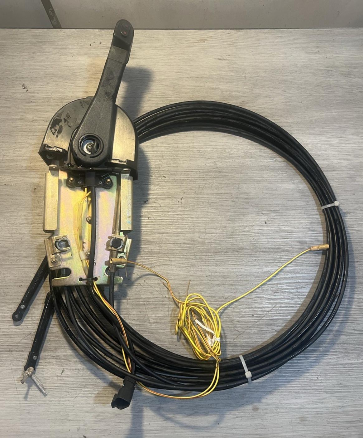 OMC Evinrude Johnson binnacle mount remote control w/24' cables trim ...