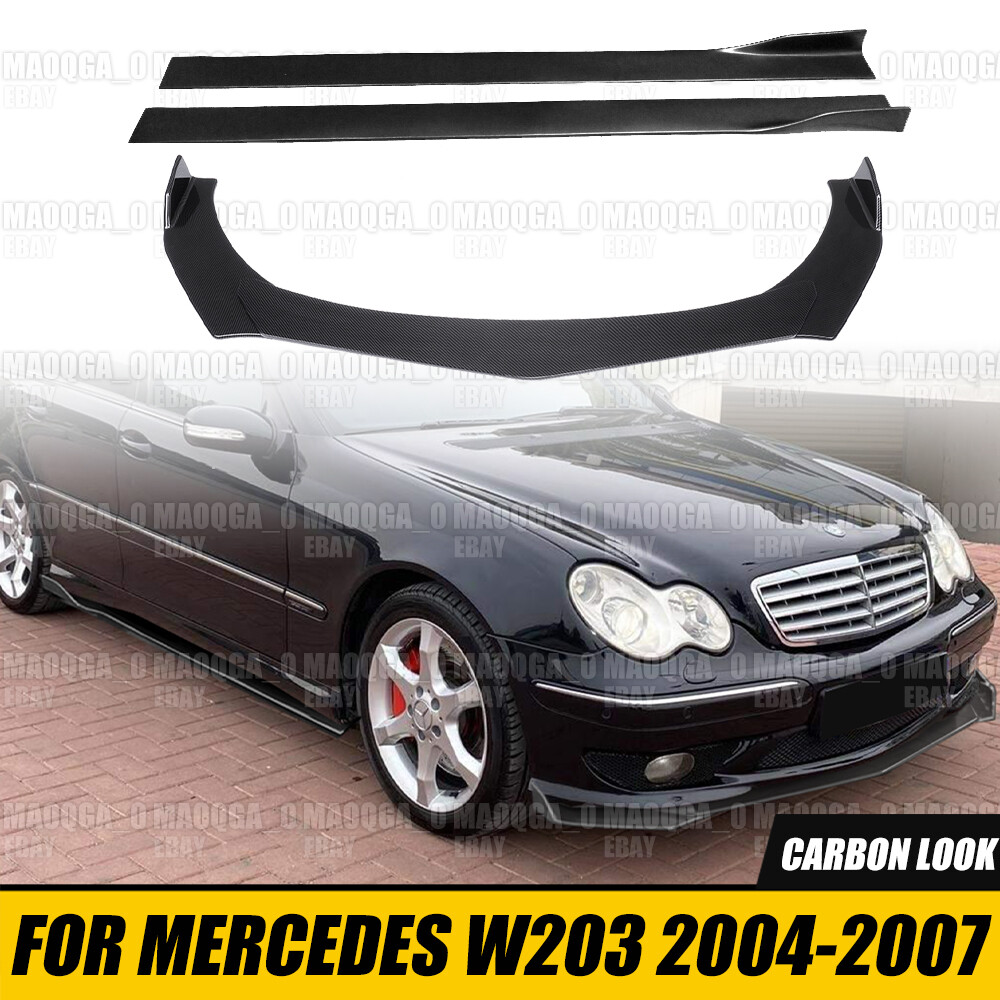 Front Bumper Lip Side Skirt For Mercedes W203 C320 C230 C240 C280 ...