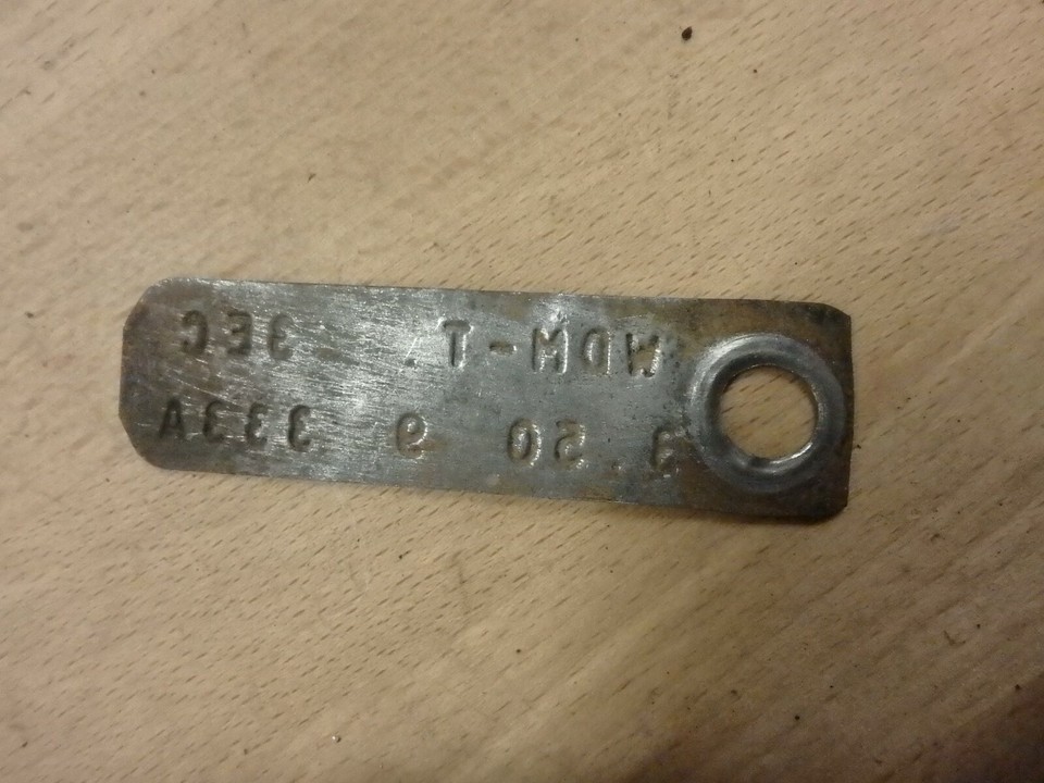 FORD 9 INCH 3.50 REAR END OPEN DIFFERENTIAL ID TAG | eBay