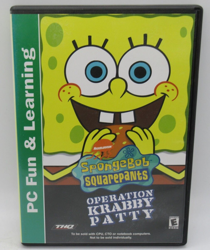 SPONGEBOB SQUAREPANTS: OPERATION KRABBY PATTY PC CD-ROM GAME FOR WIN ...