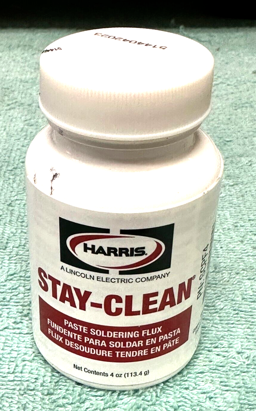 Stay Clean Paste Flux, Soldering & Tinning Flux, 4 oz., HARRIS | eBay