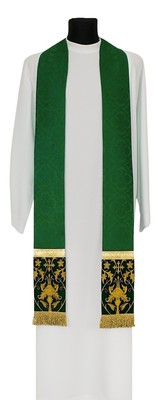 Green Gothic Clergy Stole SH557-AZ25 Vestment Étole Vert Grün Stola ...