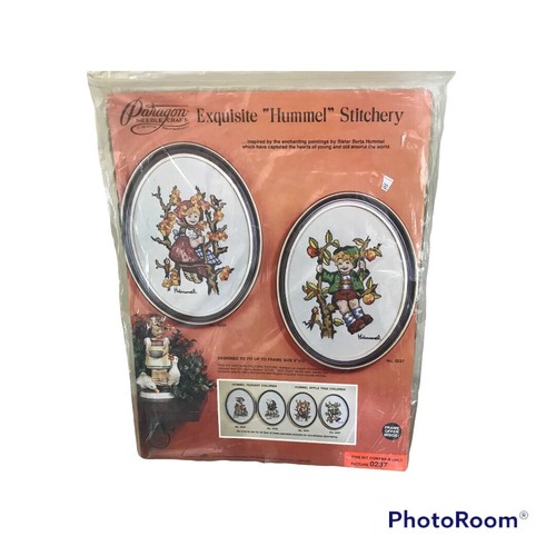 Vtg Paragon Hummel Apple Tree Children Girl Crewel Embroidery Kit 0234 ...