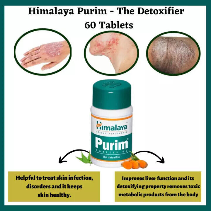 Himalaya Purim Ayurvedic Tabs Combats Skin Disease Very Fast Free ...