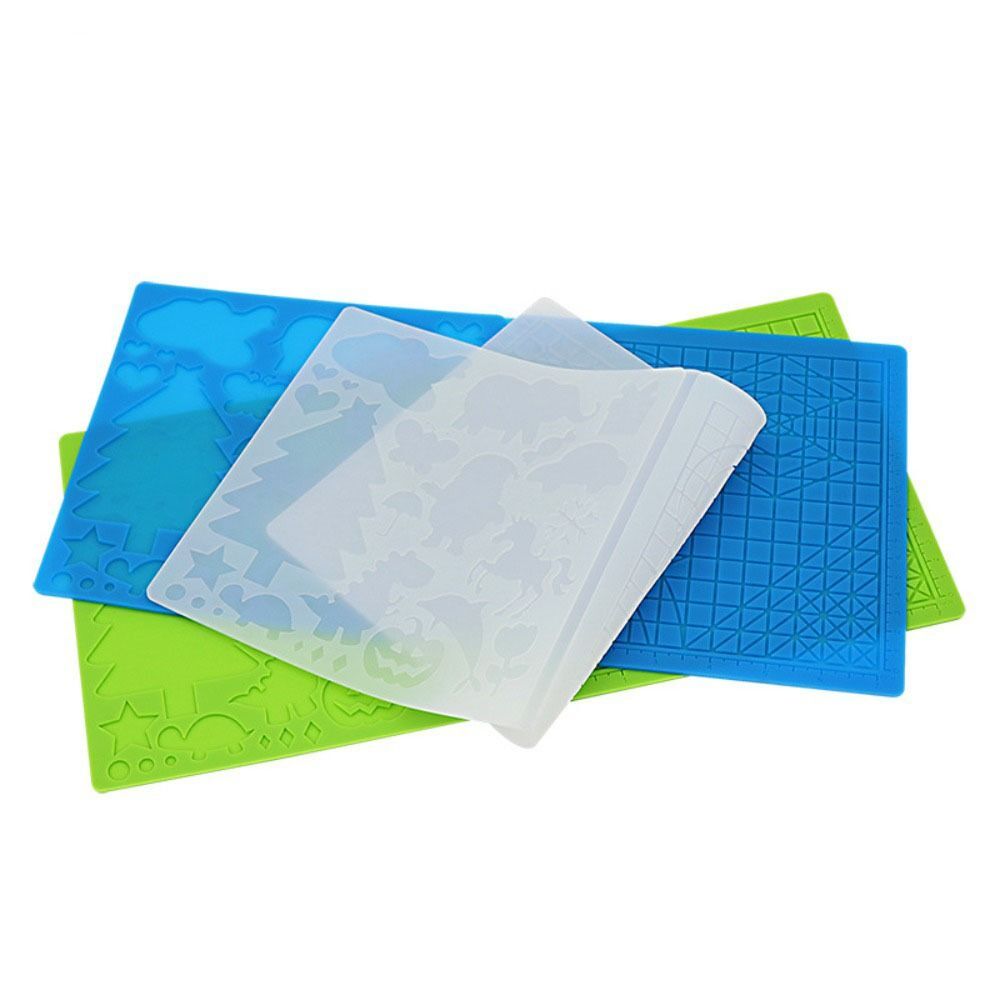 Printing Pen Pad With 2 Finger Protectors Silicone Mat Template Drawing ...