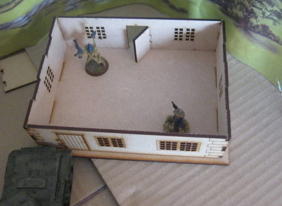 28mm House Laser Cut MDF Building Scenery Modular Infinity Bolt Action ...