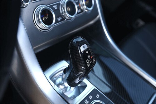 Fit For Range Rover Sport Carbon Fiber Style Gear Shift Lever Selector ...