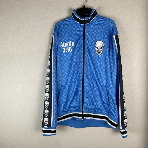 Vintage Steve Austin Chalk Line WWE Jacket Size XL | eBay
