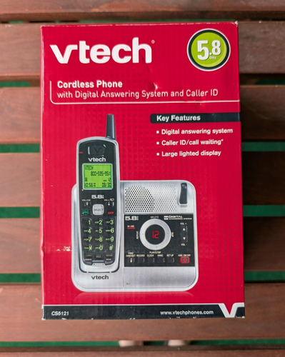 VTech 5.8GHz CS5121 Cordless Phone-Digital Answering System -Caller ID ...