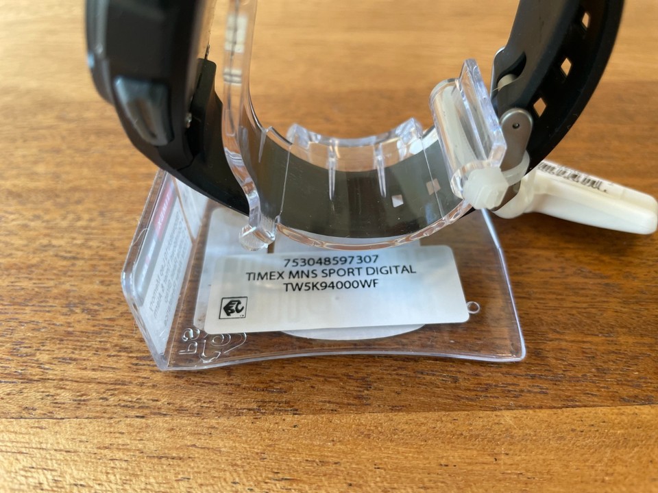 NEW Men's Timex IRONMAN INDIGLO TW5K94000 Sports Black/Gray Digital ...